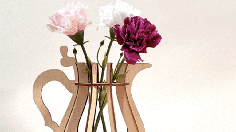 Lego bloemen en Vaas H3 - Houtmoed inspiratie voor jouw thuis