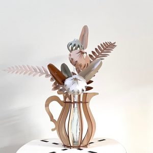 Lego bloemen en Vaas H3 - Houtmoed inspiratie voor jouw thuis